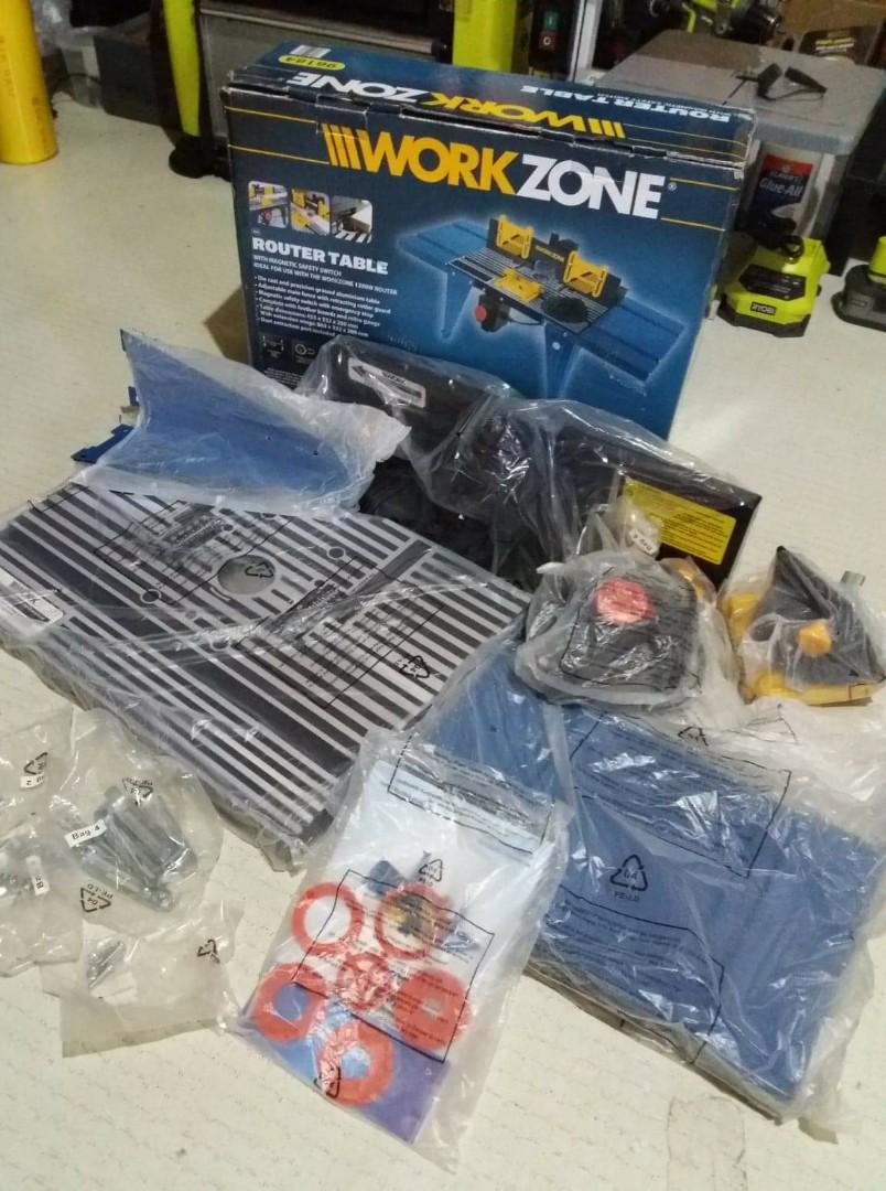 Workzone plunge router and plunge router table combo - brand new ...