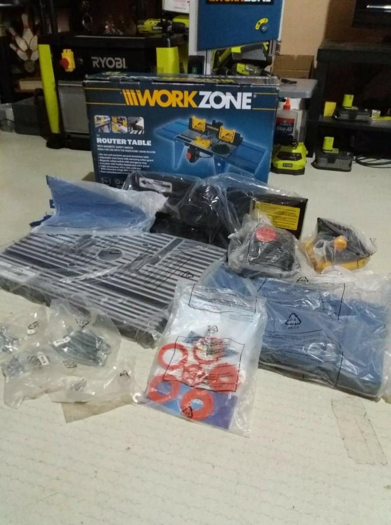 Workzone plunge router table, Furniture & Home Living, Home Improvement ...