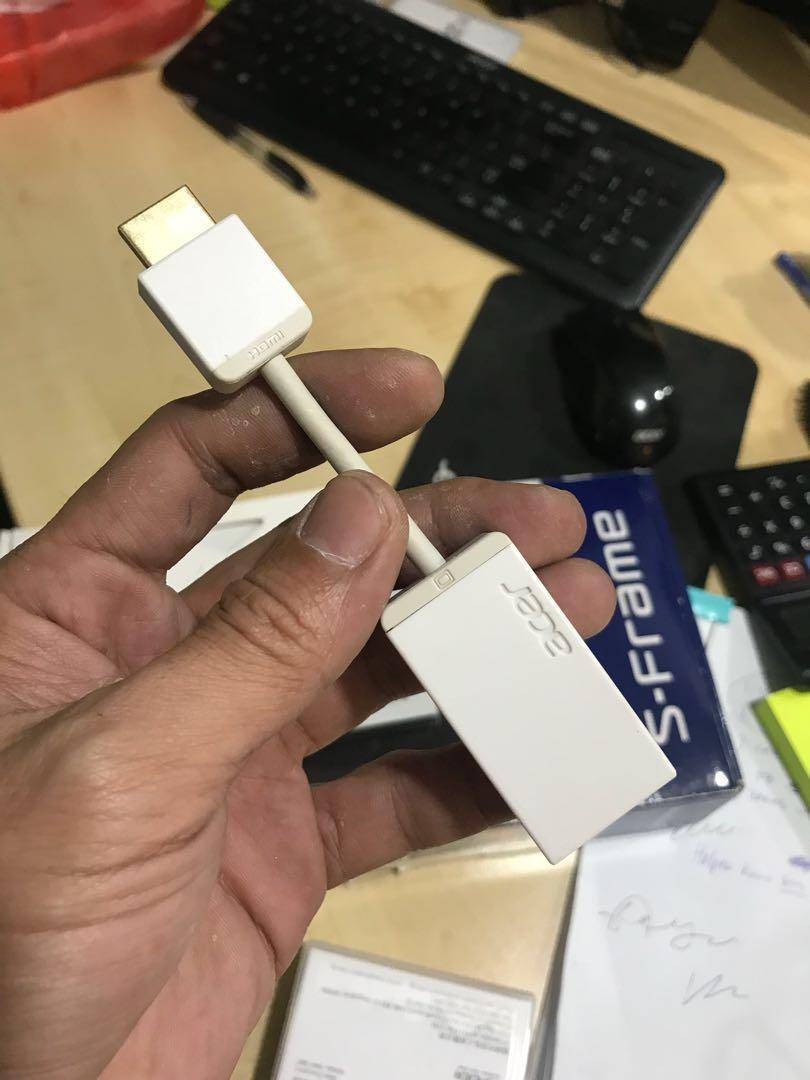 Acer VGA to HDMI Adaptor, Computers & Tech, Parts & Accessories, Cables ...