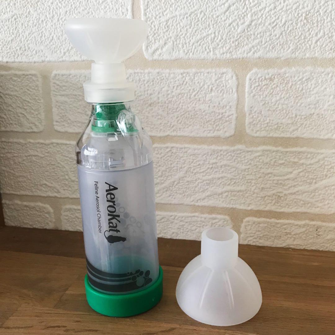 AEROKAT Aerosol Chamber Inhaler Spacer for Cats, Pet Supplies, Homes ...