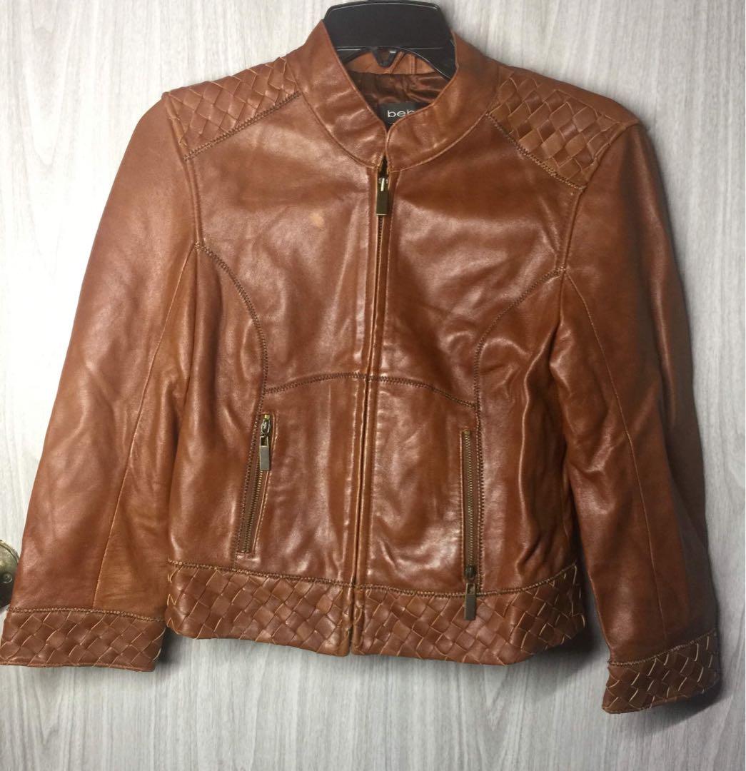 Bebe Zip up Leather jacket, Women's Fashion, Coats, Jackets and ...