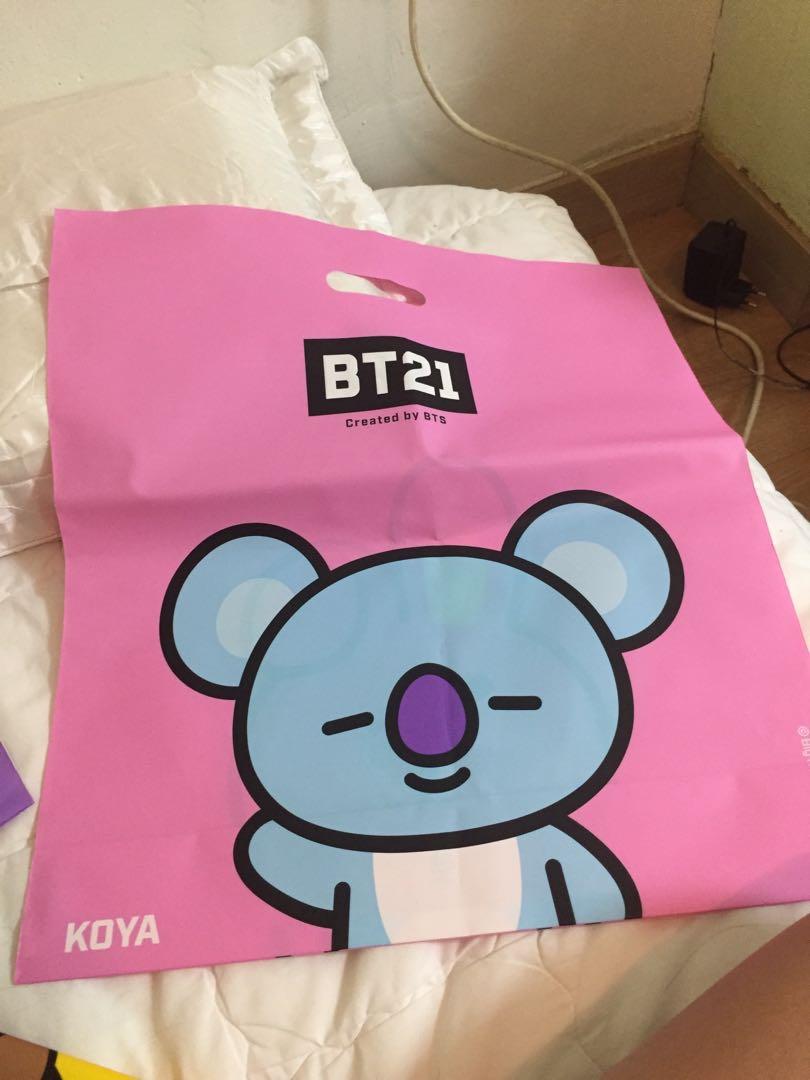 BT21 plastic bags, Hobbies & Toys, Memorabilia & Collectibles, K-Wave ...