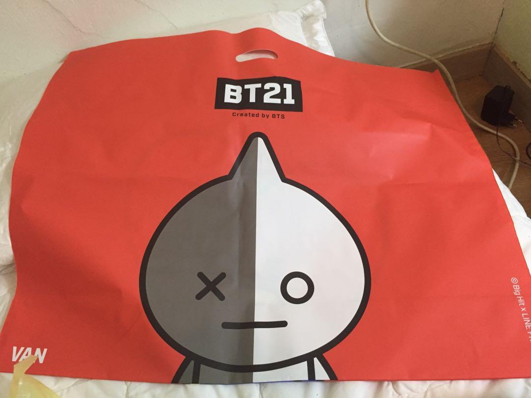 BT21 plastic bags, Hobbies & Toys, Memorabilia & Collectibles, K-Wave ...