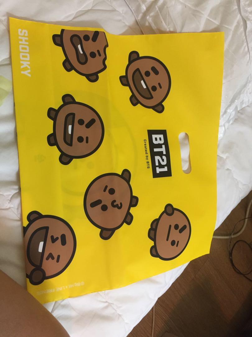 BT21 plastic bags, Hobbies & Toys, Memorabilia & Collectibles, K-Wave ...