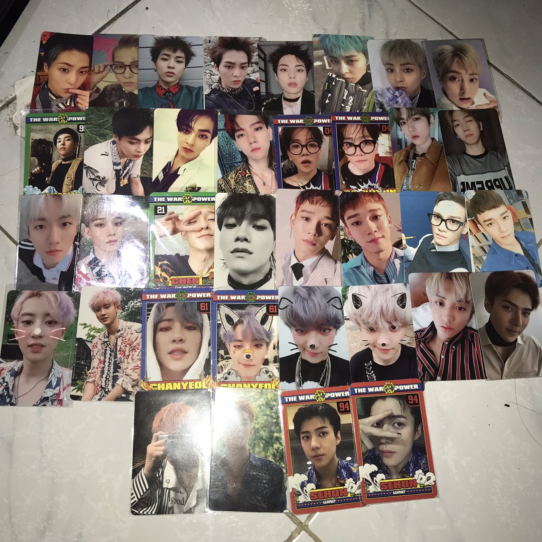 EXO OFFICIAL PHOTOCARDS, Hobbies & Toys, Memorabilia & Collectibles, K ...