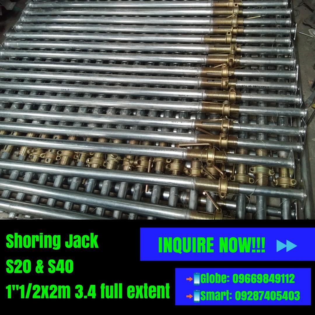 GI Pipe S20 S40 Swivel Fixed clamp Shoring Jack Basejack Uhead Hframe ...