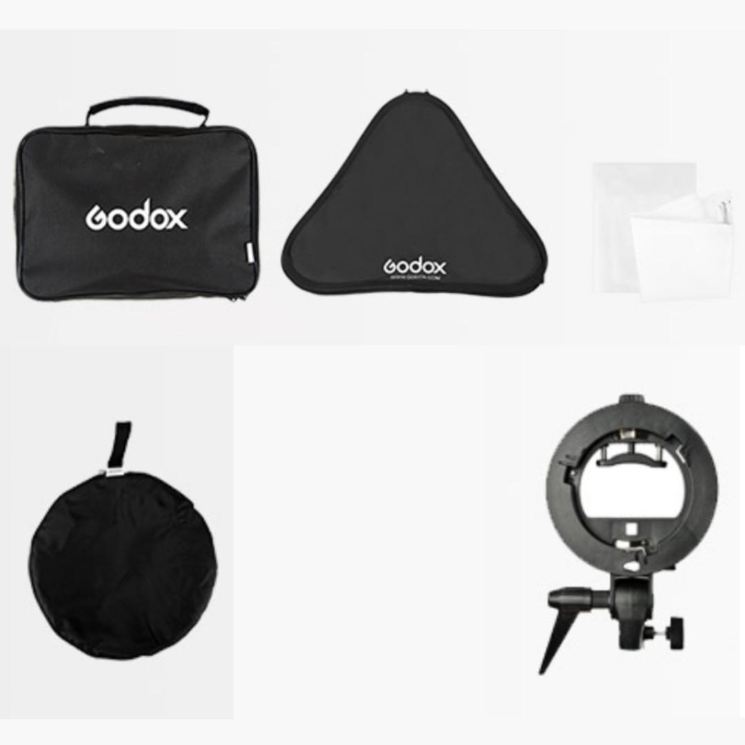 Godox portable 40*40cm soft light box, Photography, Camera Accessories ...