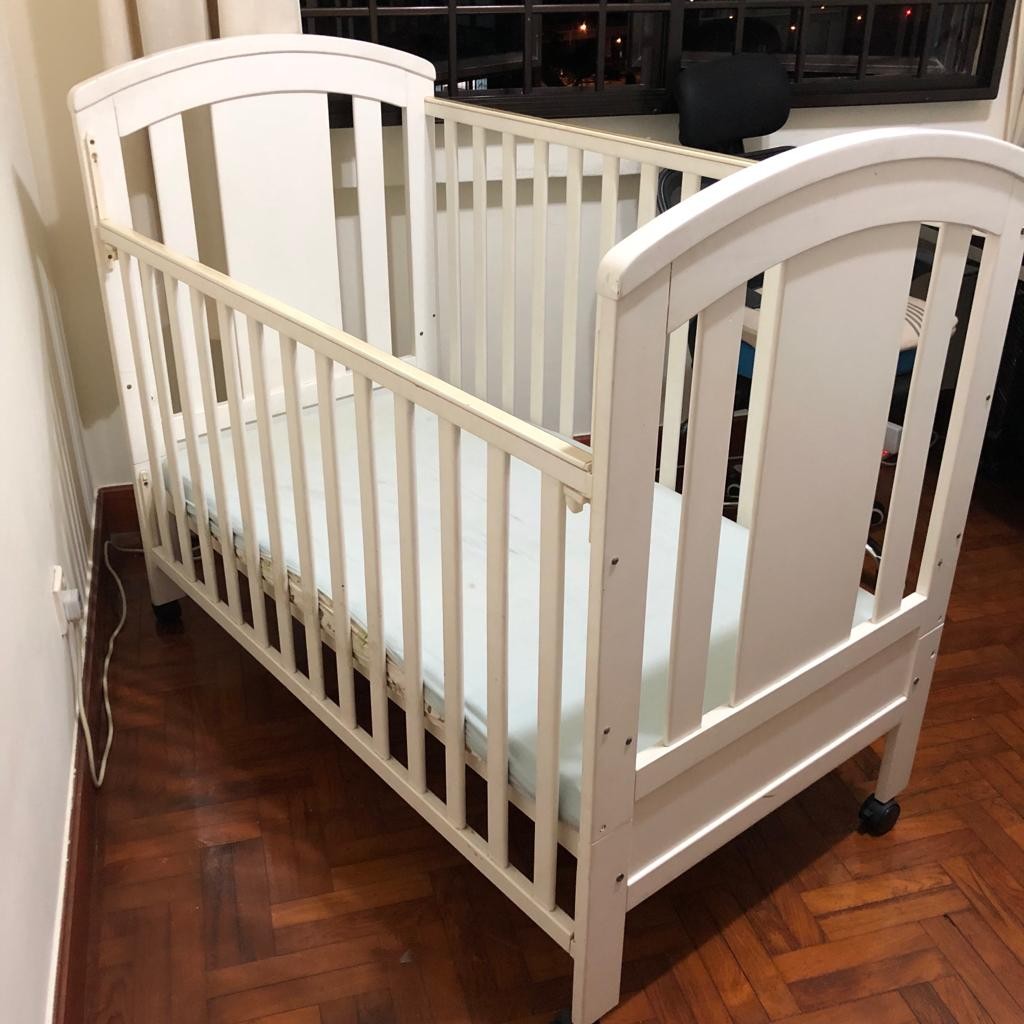 Height adjustable Baby cot, Babies & Kids, Baby Nursery & Kids ...