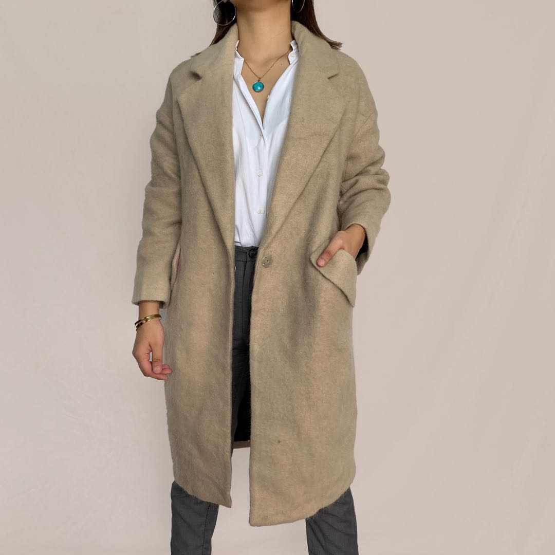 HQ LAPEL LIGHT NUDE, Women's Fashion, Coats, Jackets and Outerwear on ...
