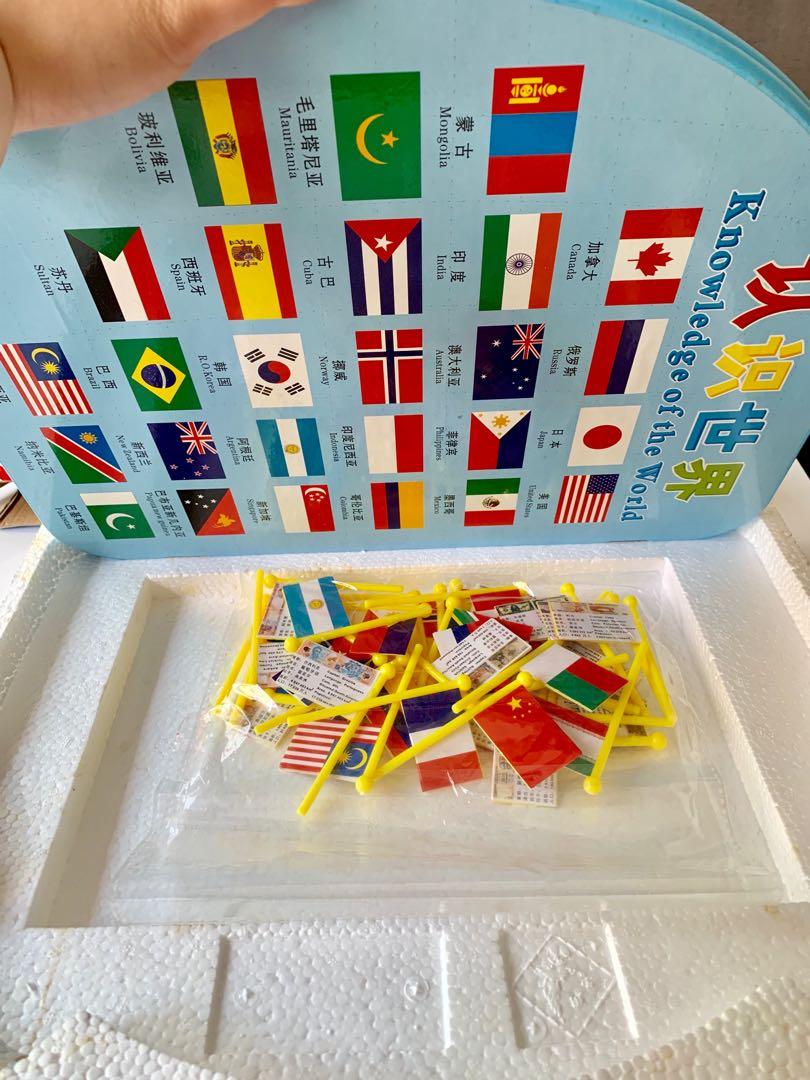 Map of the world flag game toy., Babies & Kids, Infant Playtime on ...