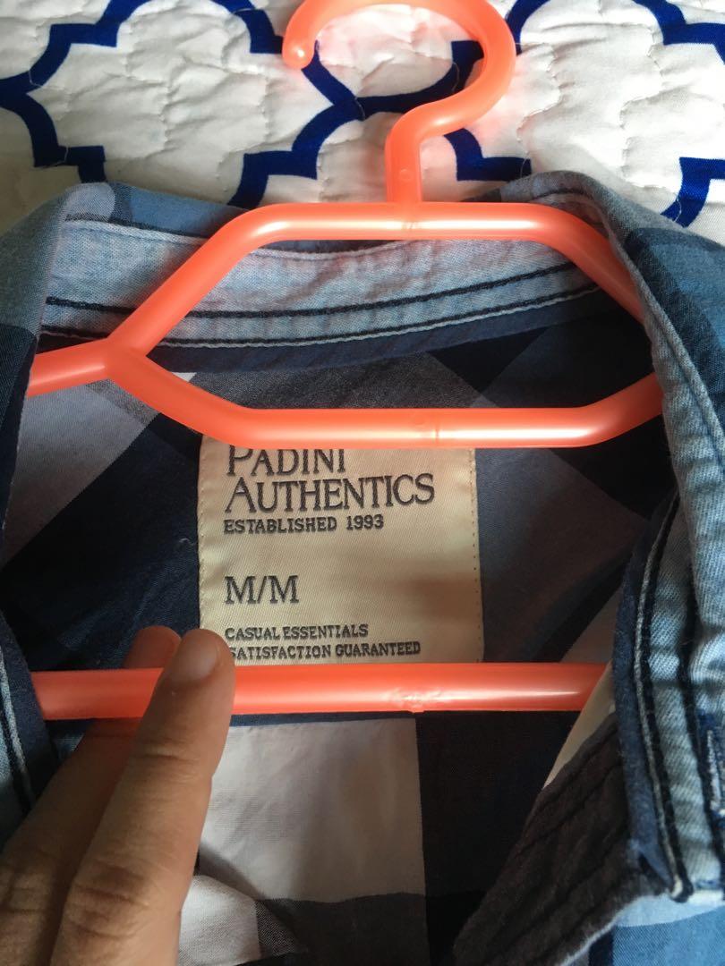 Men Padini Shirt (Blue checkered), Men's Fashion, Tops & Sets, Formal ...