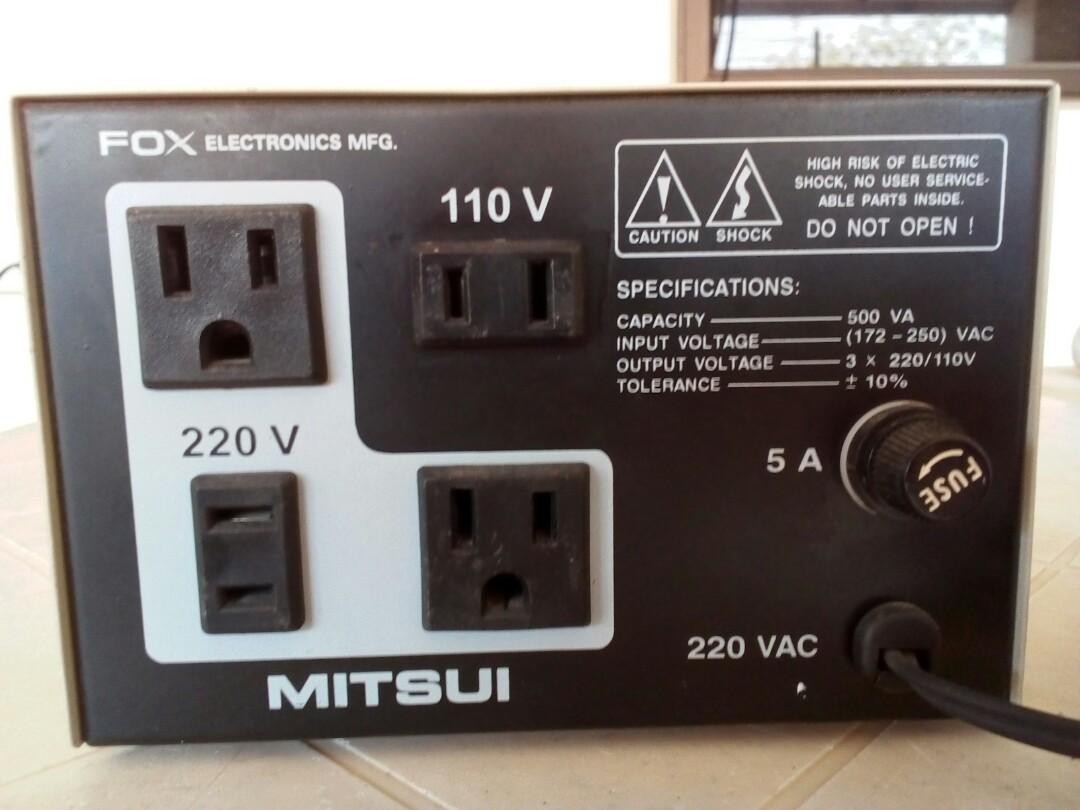 Mitsui 500VA Automatic Voltage Regulator, Computers & Tech, Office ...