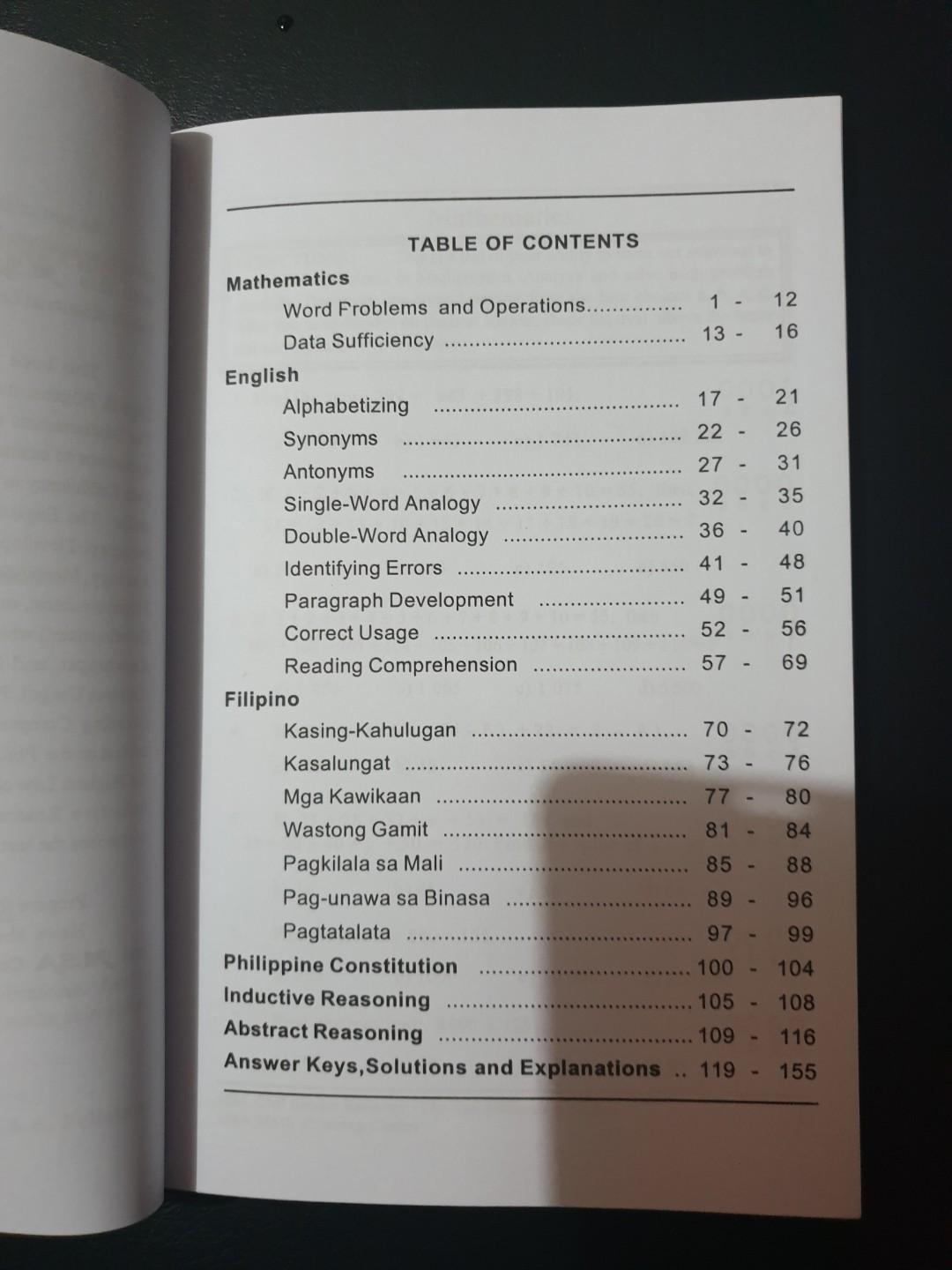 MSA Civil Service Reviewer, Hobbies & Toys, Books & Magazines ...