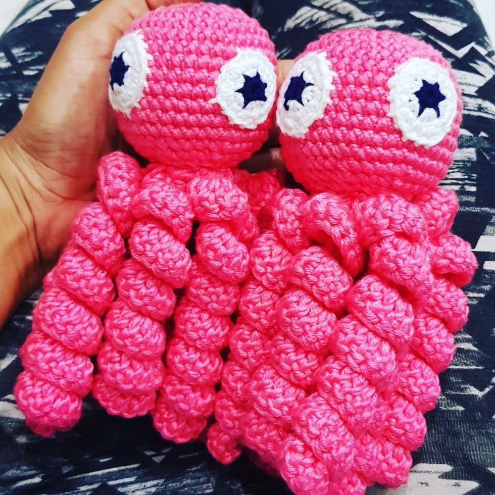 Octoplushy dolls & brooches, Hobbies & Toys, Toys & Games on Carousell