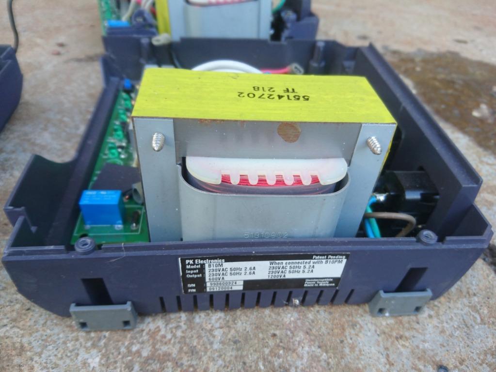 PK electronics uninterruptible UPS emergency 600VA power backup supply ...