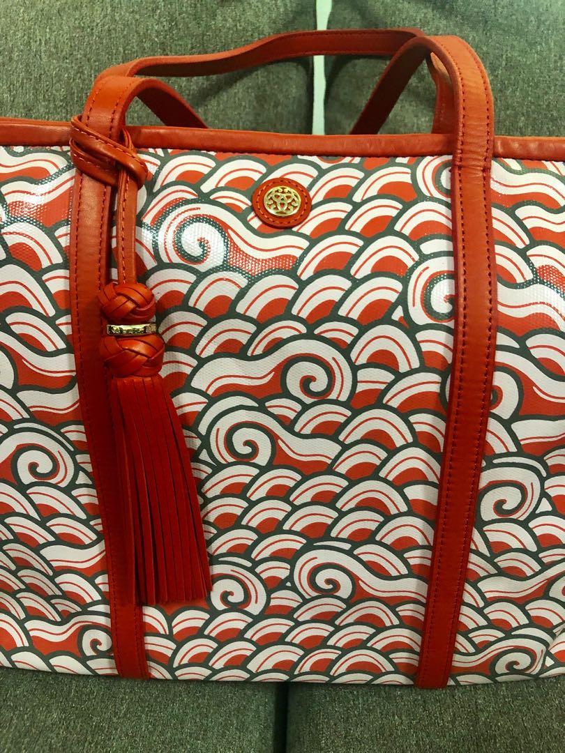 RARE SALE - STUNNING TOTE FROM SHANGHAI TANG!, Women's Fashion, Bags ...