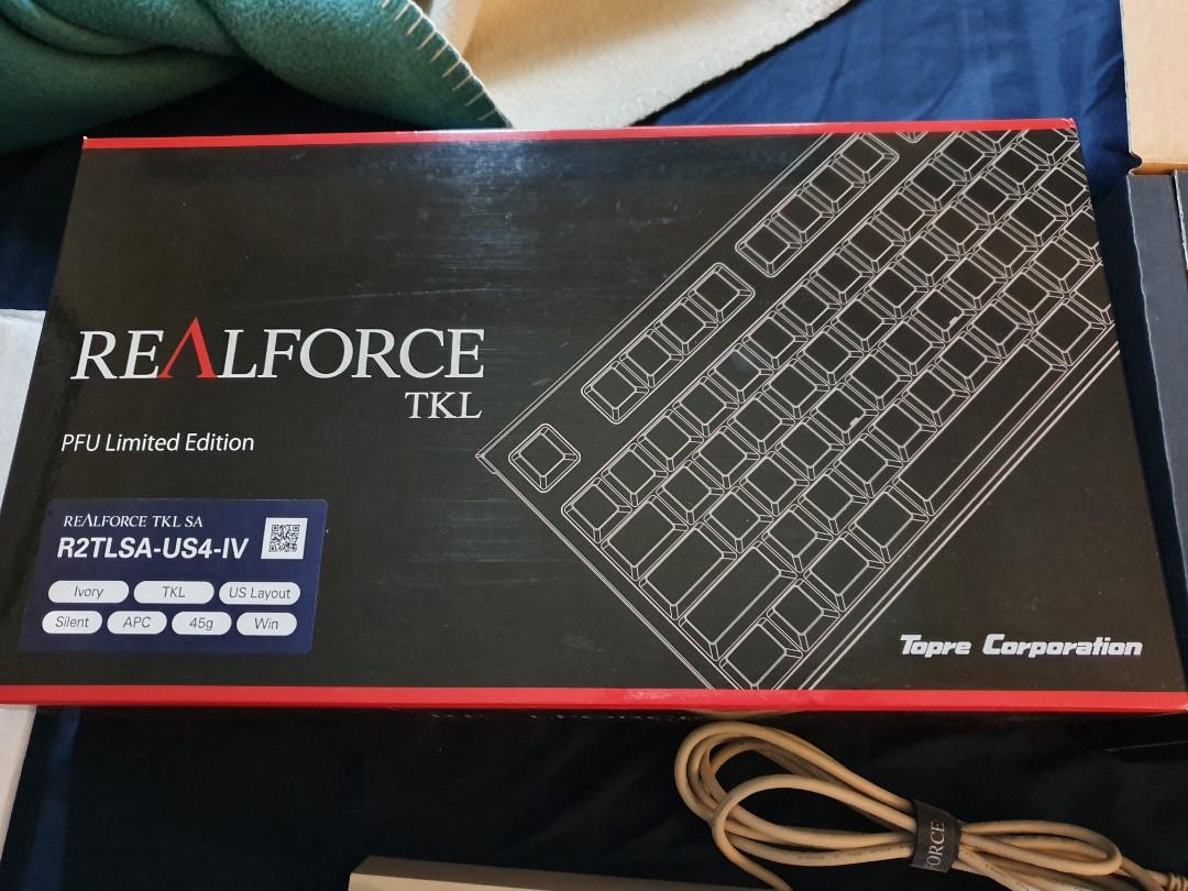 Realforce R2 PFU Limited Edition Mechanical Keyboard (Topre, Ivory, 45G ...