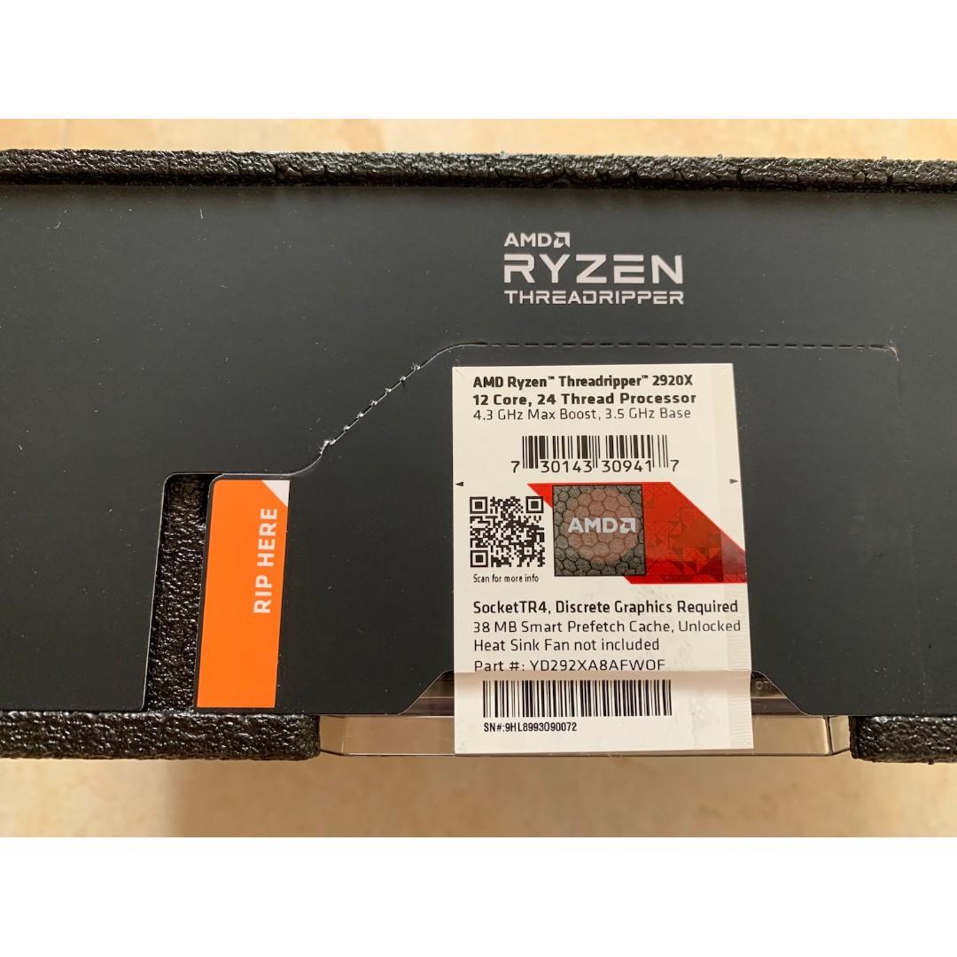 Ryzen Threadripper 2920X Processor | AMD, Computers & Tech, Parts ...