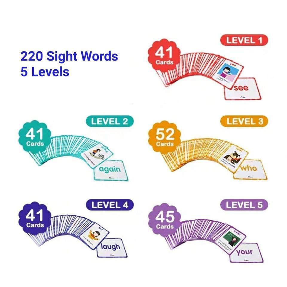 Saalin 220 sight words flash cards with practice books, Everything Else ...