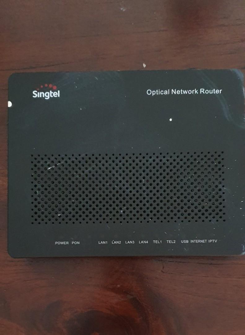 Singtel model +gigabit router+optical router, Computers & Tech, Parts ...