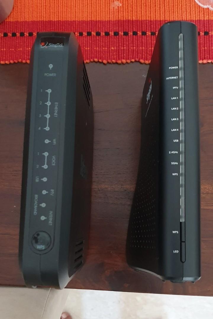 Singtel model +gigabit router+optical router, Computers & Tech, Parts ...