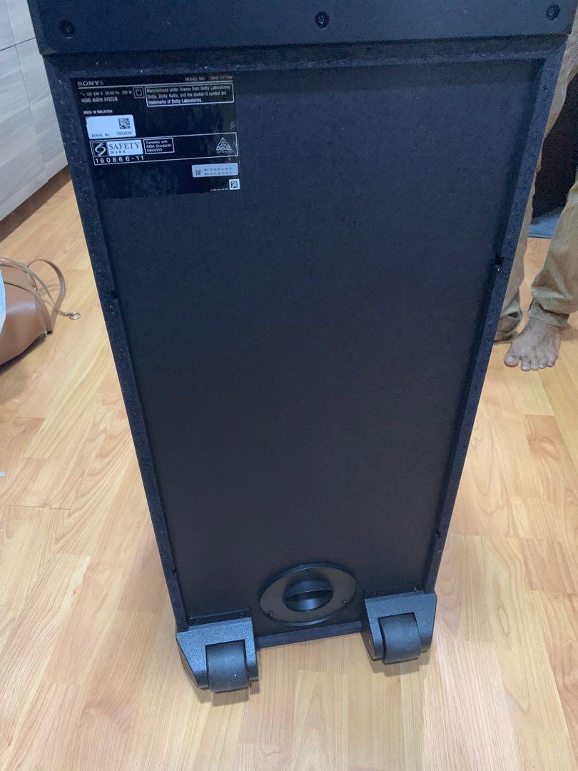 SONY High Power Home Audio System / Portable DJ with Wifi and Bluetooth ...