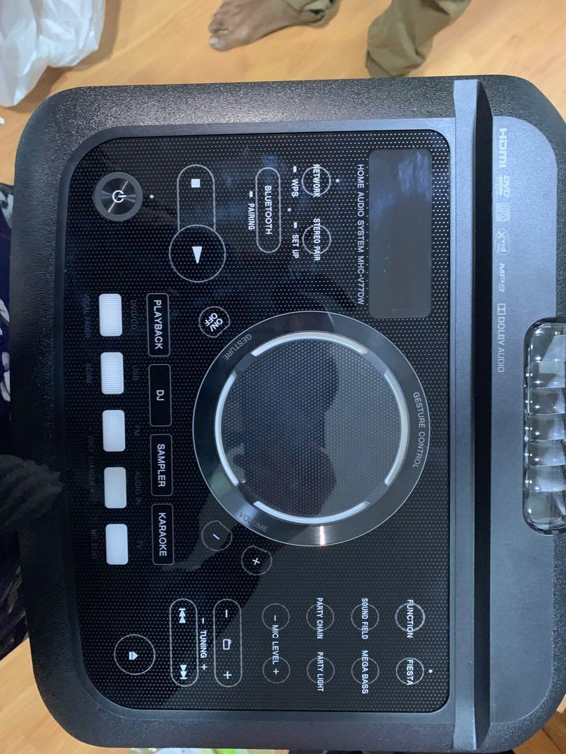 SONY High Power Home Audio System / Portable DJ with Wifi and Bluetooth ...