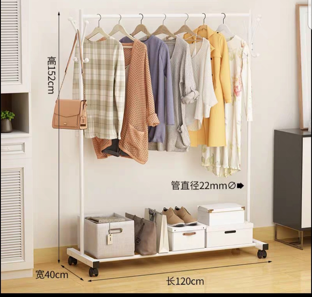 TROLLEY RACK/CLOTHING RACK, Furniture & Home Living, Furniture, Shelves ...