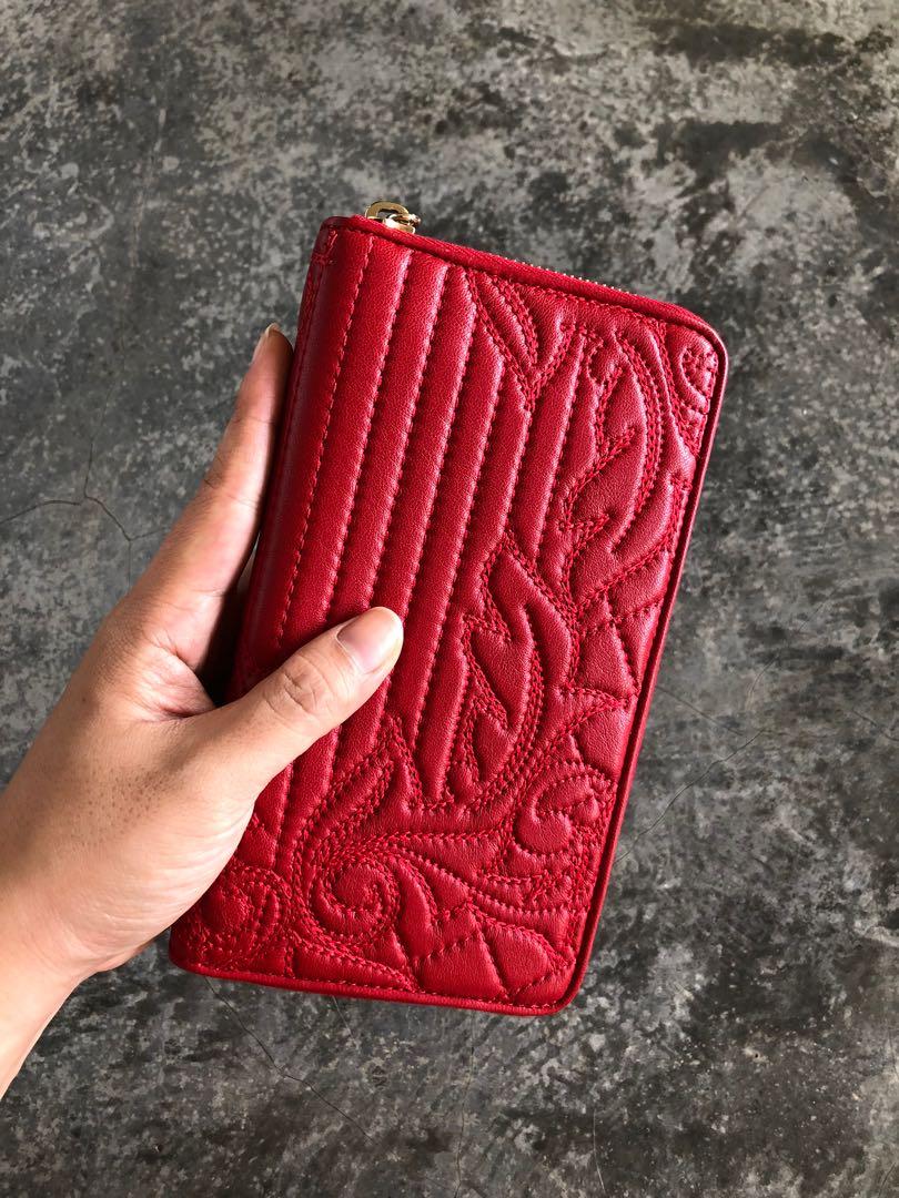 NEW Versace Vanitas Barocco Red Long Wallet, Luxury, Bags & Wallets on ...