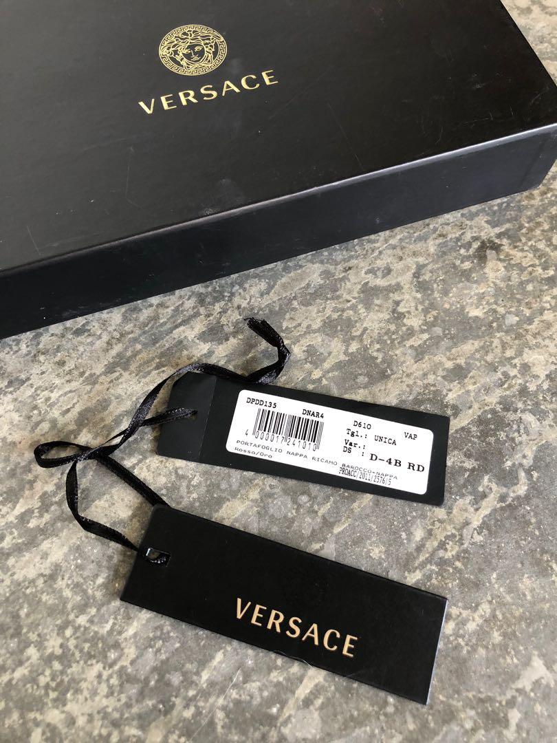 NEW Versace Vanitas Barocco Red Long Wallet, Luxury, Bags & Wallets on ...