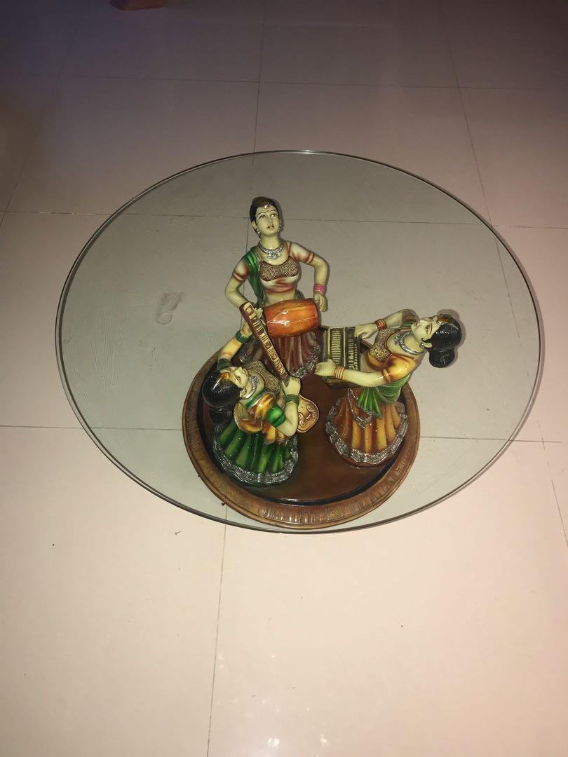 Vintage Indian round table, Furniture & Home Living, Furniture, Tables ...