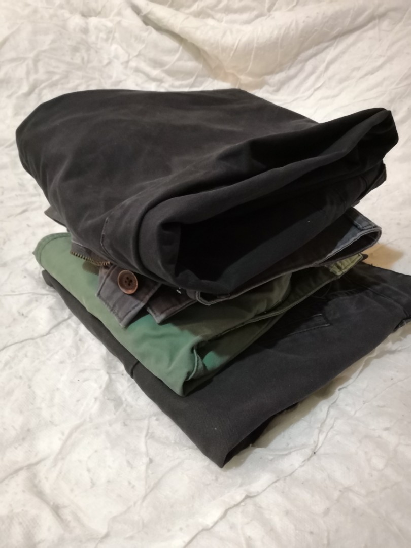 Men Long Pants (4 sets), Men's Fashion, Bottoms, Trousers on Carousell