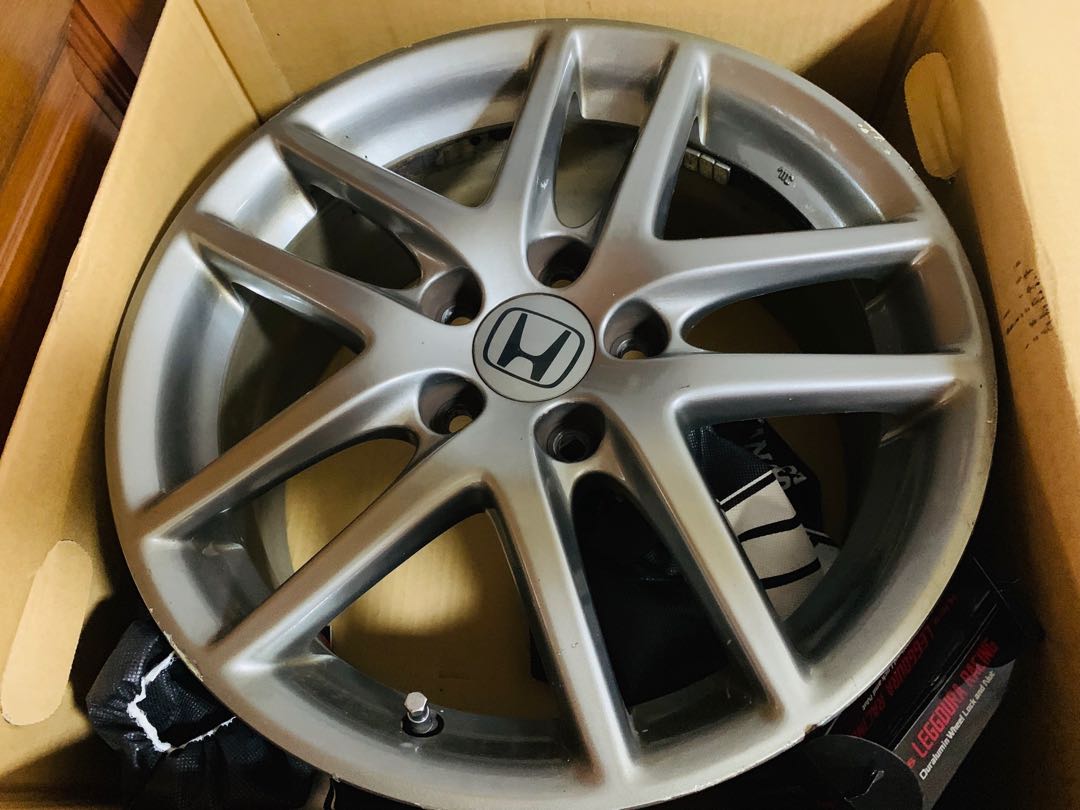 Accord euro R stock rims, Car Accessories, Tyres & Rims on Carousell