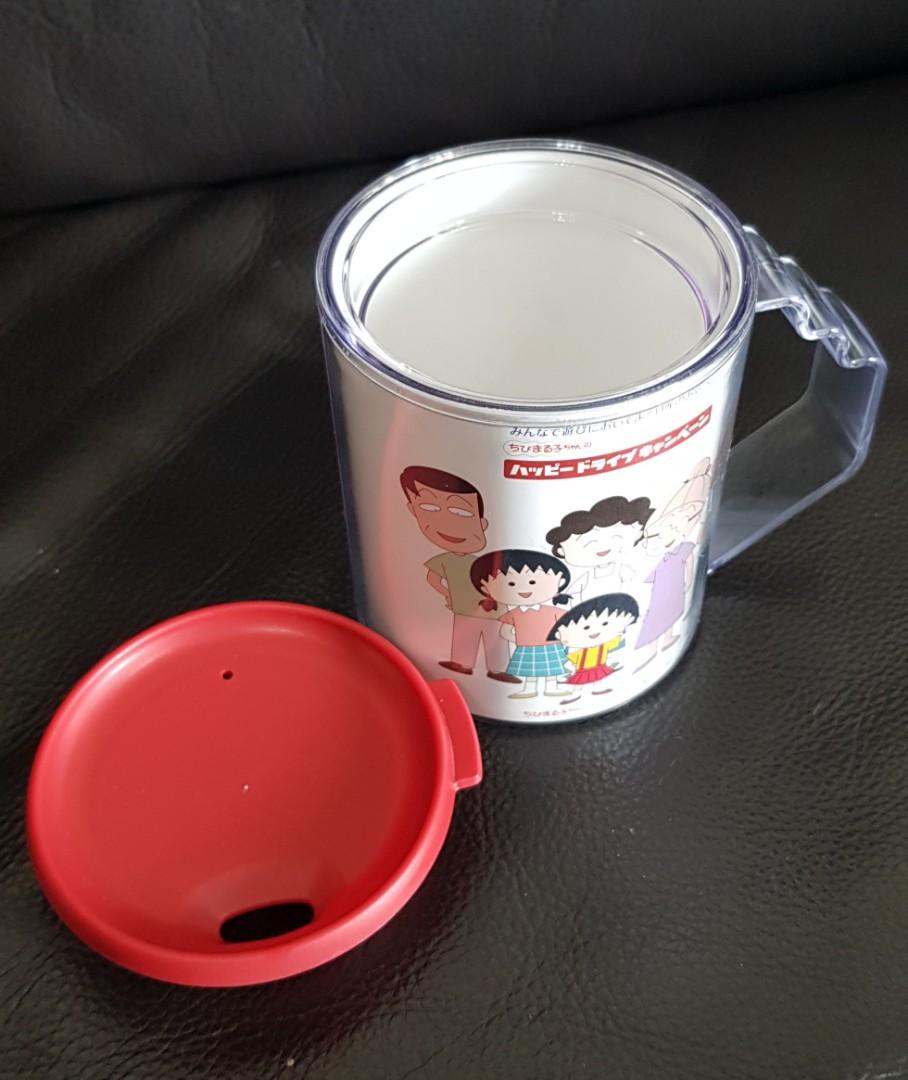 Chibi Maruko Chan Cup with Lid, Furniture & Home Living, Kitchenware ...