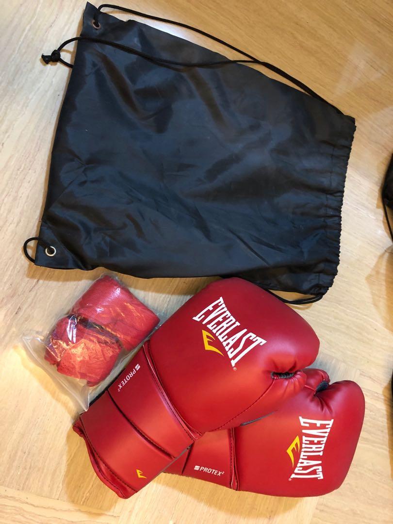 Everlast Boxing Gloves White 8oz, Sports Equipment, Sports & Games ...
