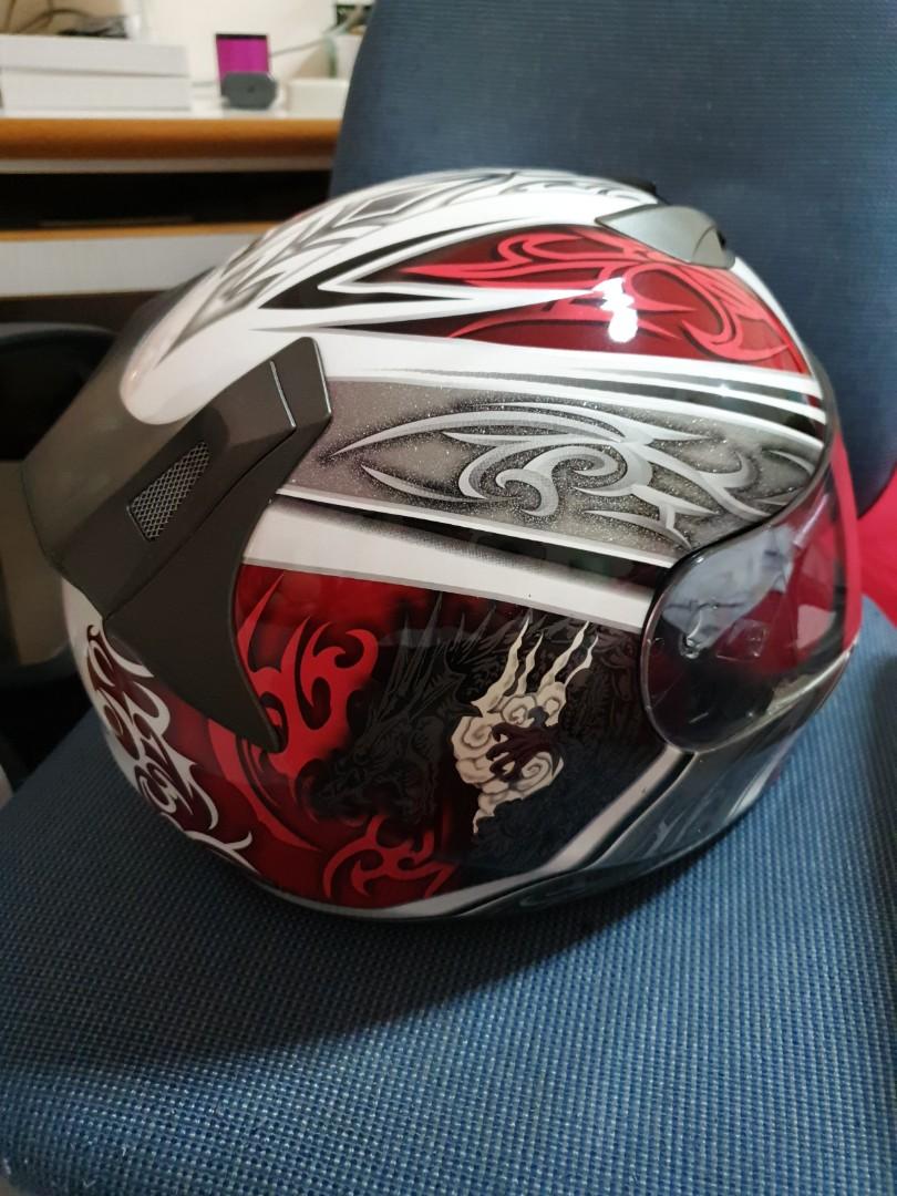 HJC FG-15 DRACO Full face helmet, Motorcycles, Motorcycle Apparel on ...