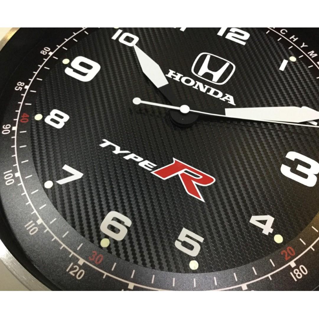 Honda Type-R Racing Carbon Fiber Wall Clock, Furniture & Home Living ...
