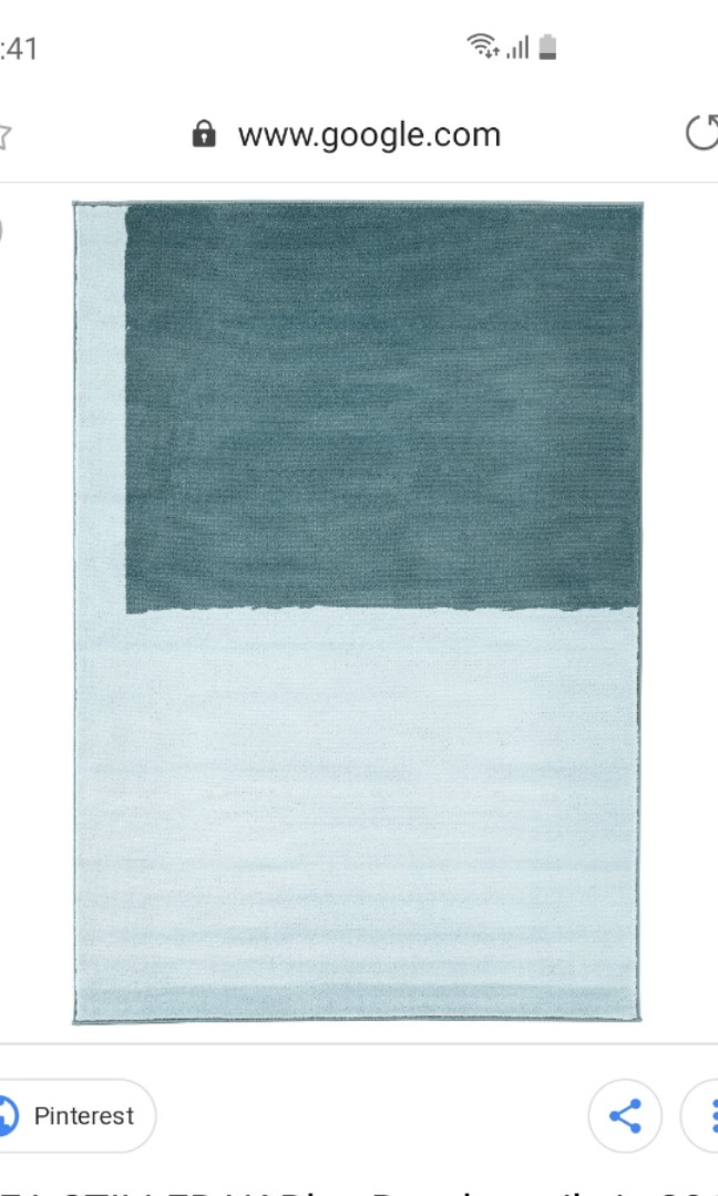 IKEA blue rug, Furniture & Home Living, Home Decor, Carpets, Mats ...
