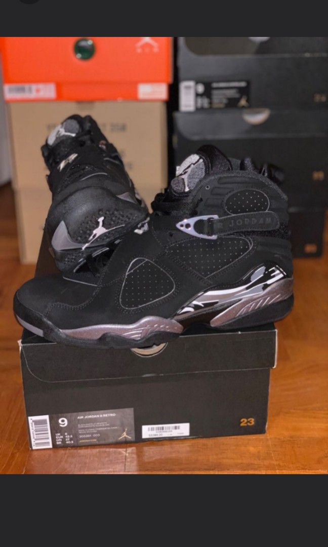 JORDAN 8 CHROME SZ 9, Men's Fashion, Footwear, Sneakers on Carousell
