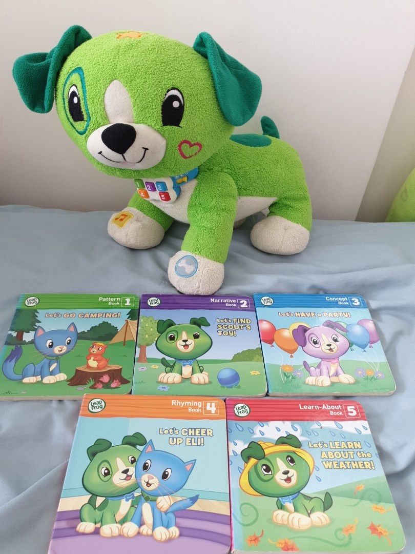 Leapfrog interactive dog and 5 storybooks, Hobbies & Toys, Books ...