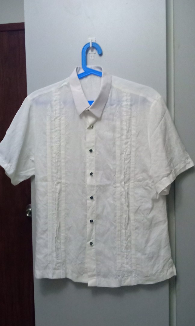 Linen Barong Crisp, Men's Fashion, Tops & Sets, Formal Shirts on Carousell