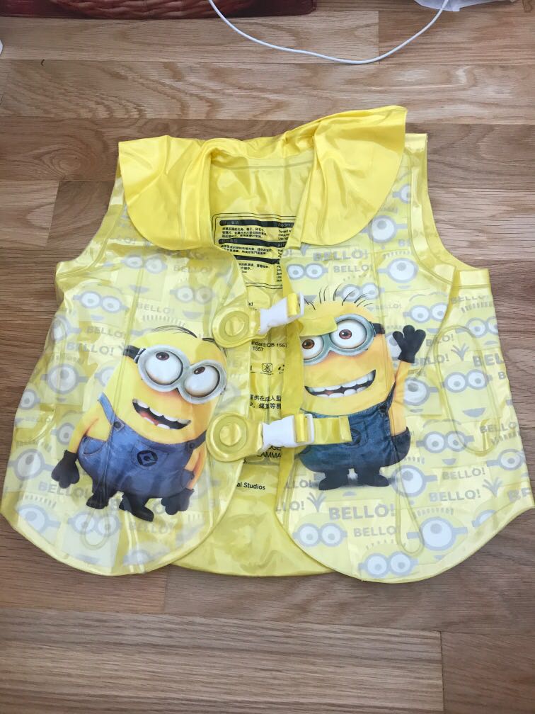Minion Swimming jacket, Babies & Kids, Babies & Kids Fashion on Carousell