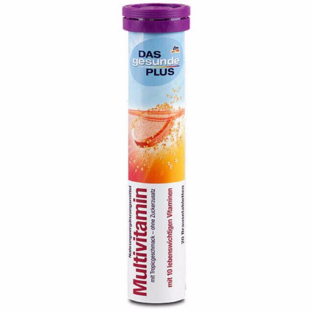 Multivitamin Effervescent 20 tablets per tube (Das Gesunde Plus ...
