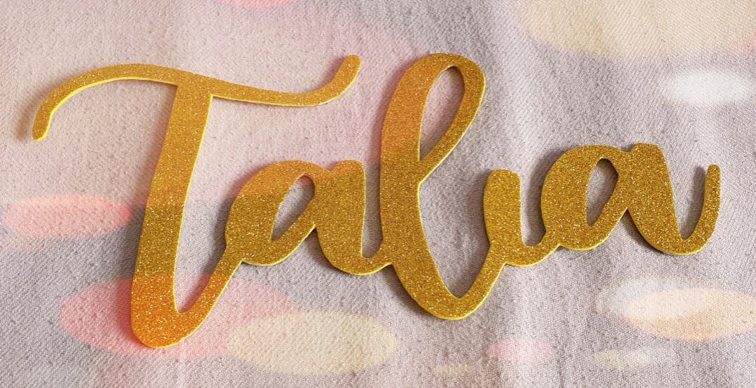 Name cut outs for cake topper, ang bao boxes etc, Hobbies & Toys ...