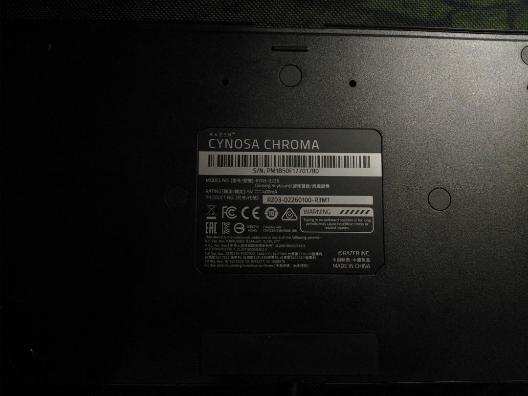 Razer Cynosa Chroma, Computers & Tech, Parts & Accessories, Mouse ...