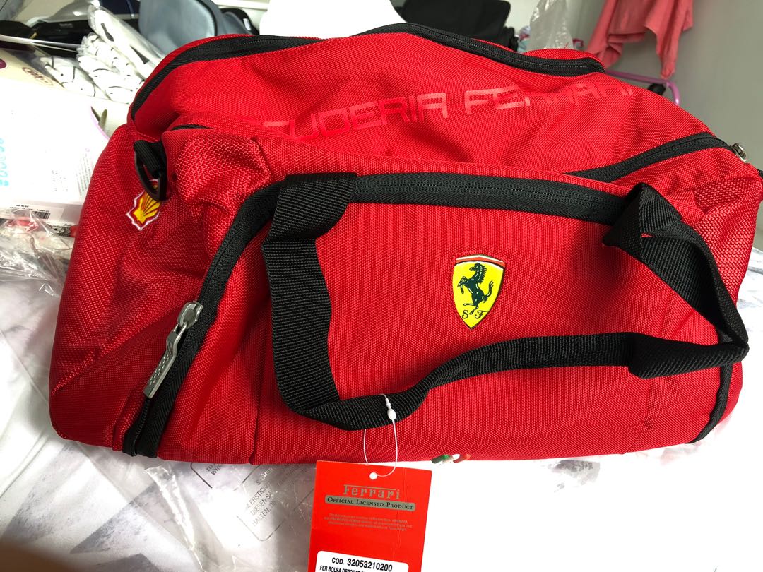 Scuderia Ferrari Duffel Bag, Luxury, Bags & Wallets on Carousell