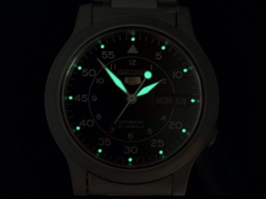 Seiko 5 SNK809 Aviator Steel Automatic Watch SNK809K1 Brand New, Men's ...