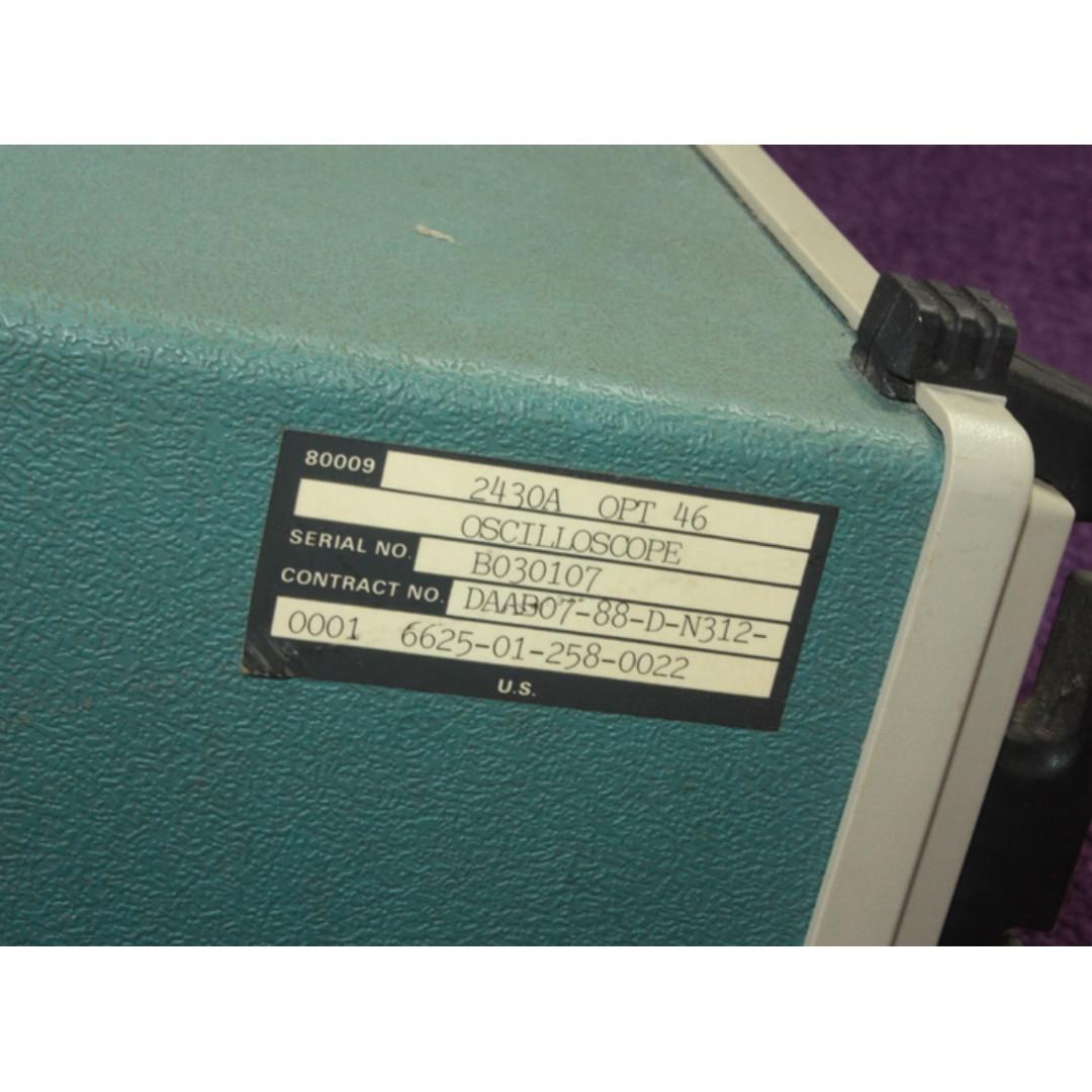 Tektronix-2430A 150Mhz Oscilloscope + Wavetek-145 20Mhz Function Gen ...