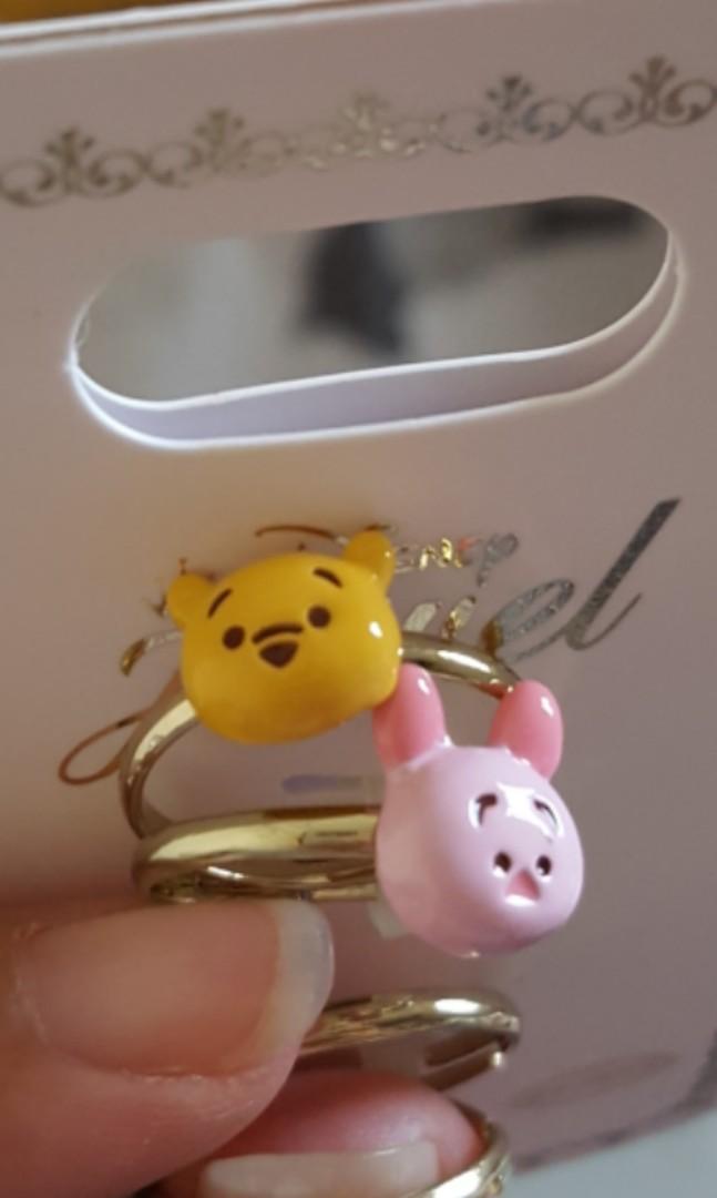 Tsum Tsum Disney Rings (Pooh & friends), Women's Fashion, Jewelry ...