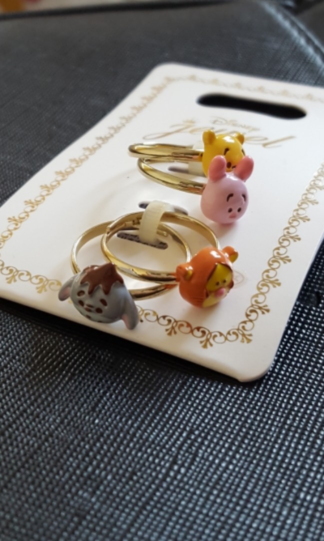 Tsum Tsum Disney Rings (Pooh & friends), Women's Fashion, Jewelry ...
